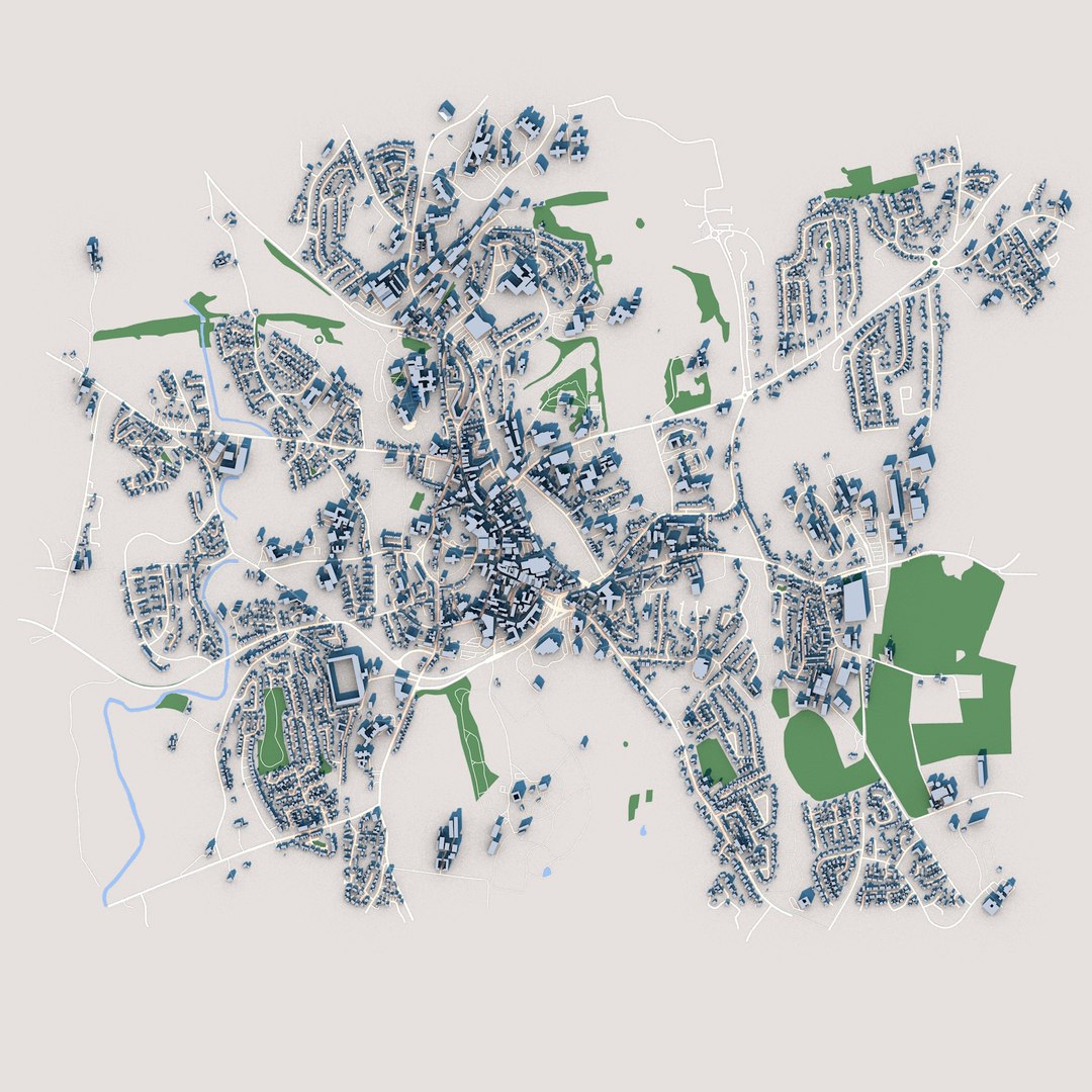 3D Armagh City In Northern Ireland Map Model - TurboSquid 2357865