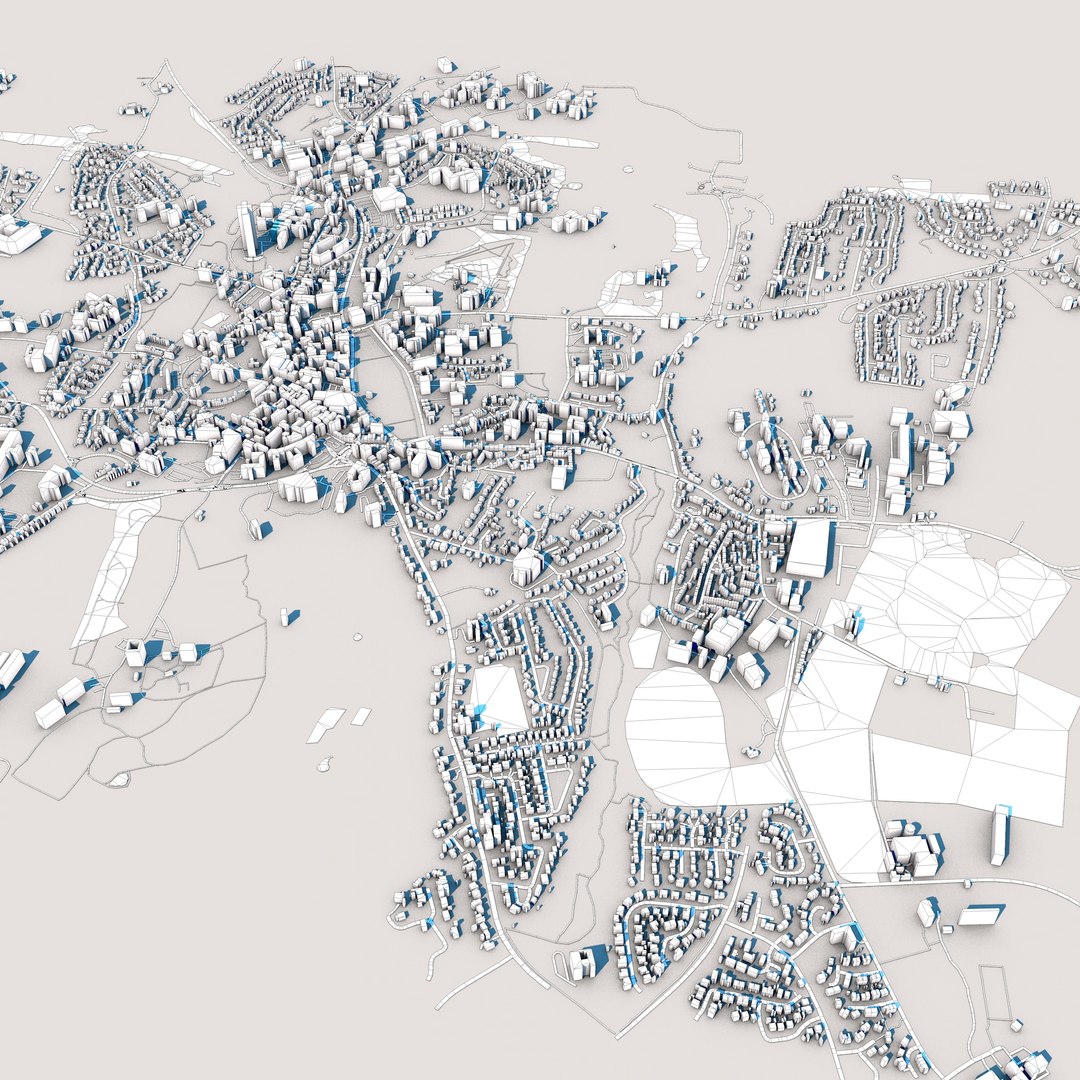 3D Armagh City In Northern Ireland Map Model - TurboSquid 2357865