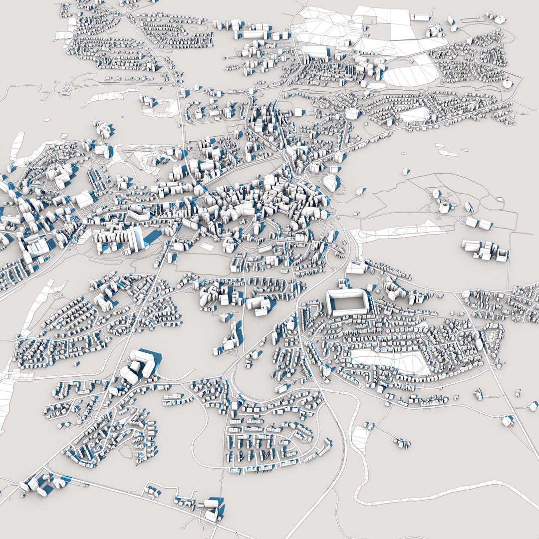3D Armagh City In Northern Ireland Map Model - TurboSquid 2357865