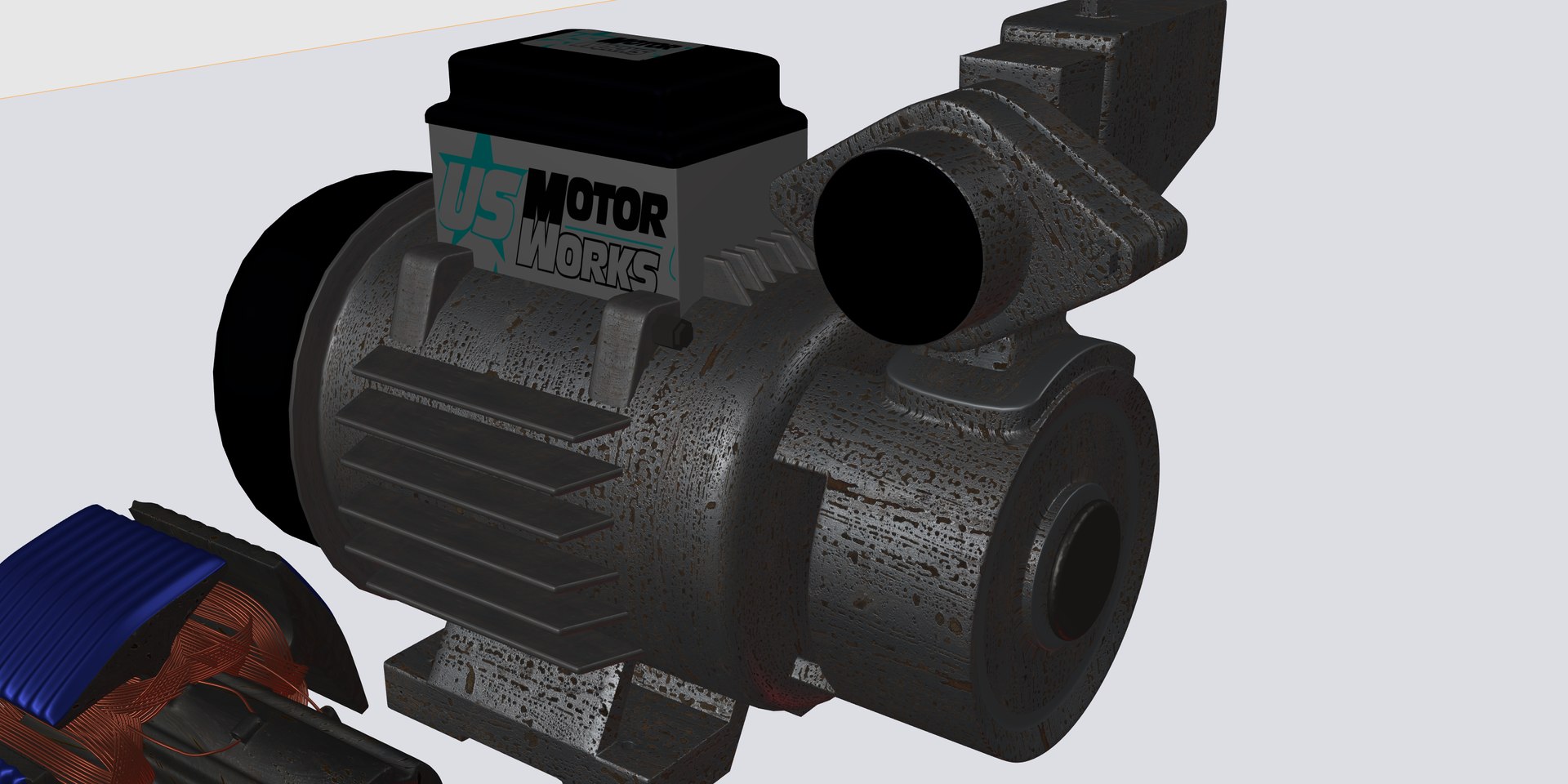 3D Pump Electric Motor Model - TurboSquid 1194806