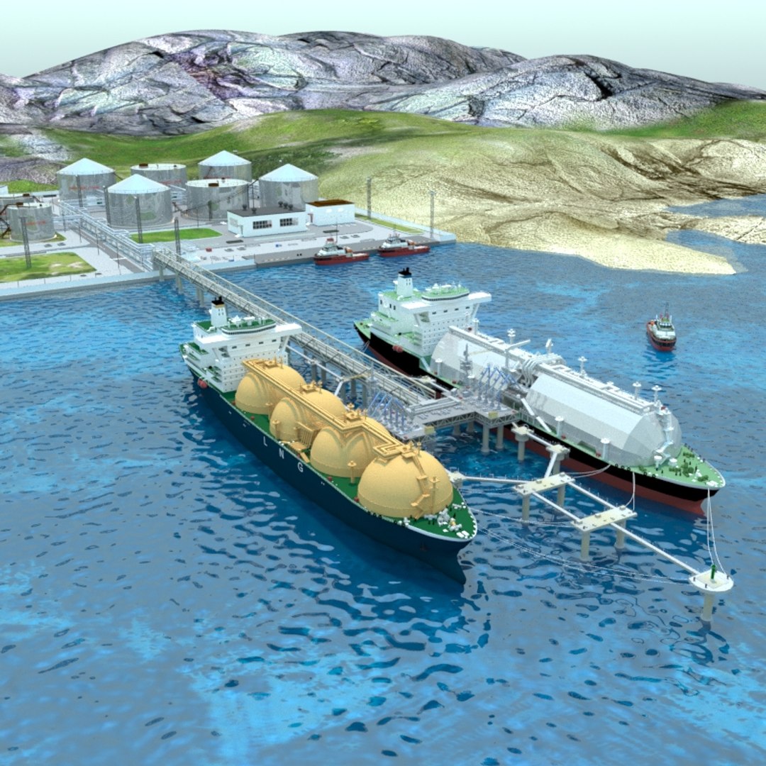 3D Seaport Berths - TurboSquid 1549061