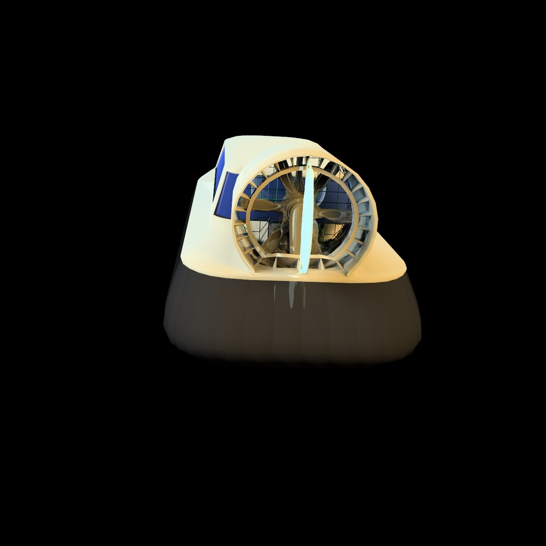 Hovercraft Air-cushion Vehicle 3d Model