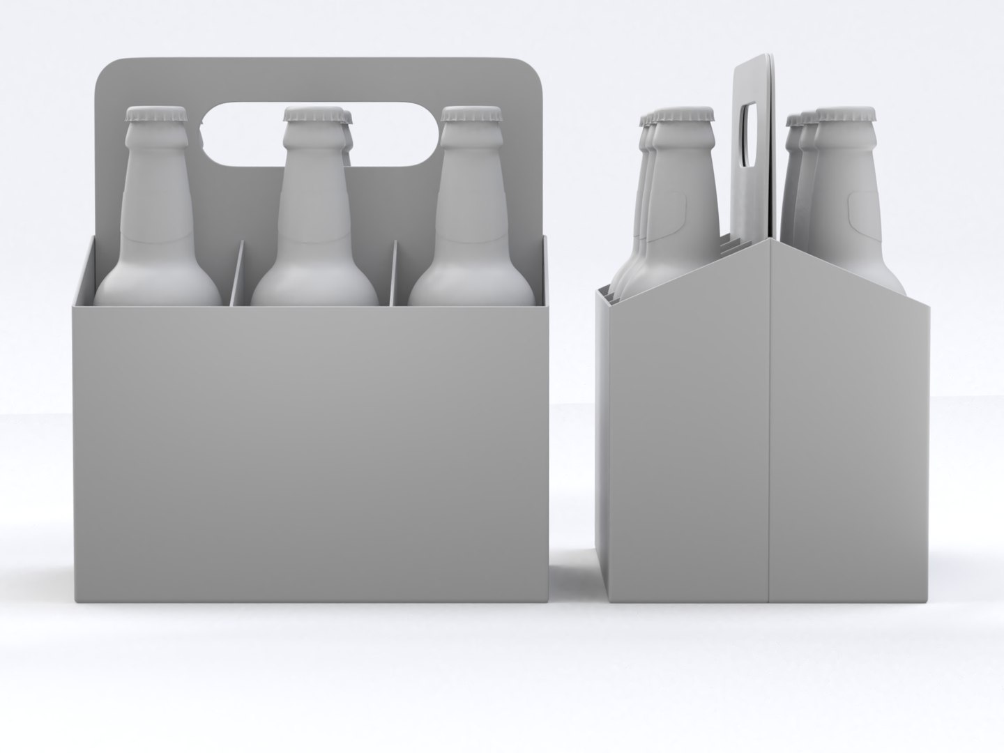 3D Beer Cardboard Pack Model - TurboSquid 1506921