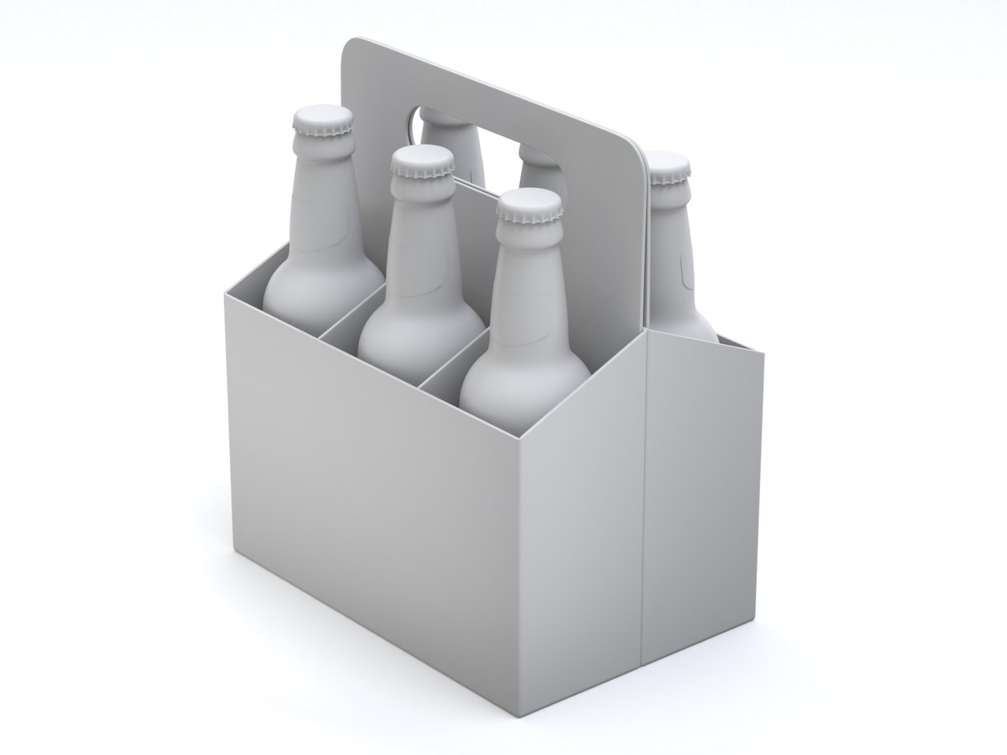 3D Beer Cardboard Pack Model - TurboSquid 1506921