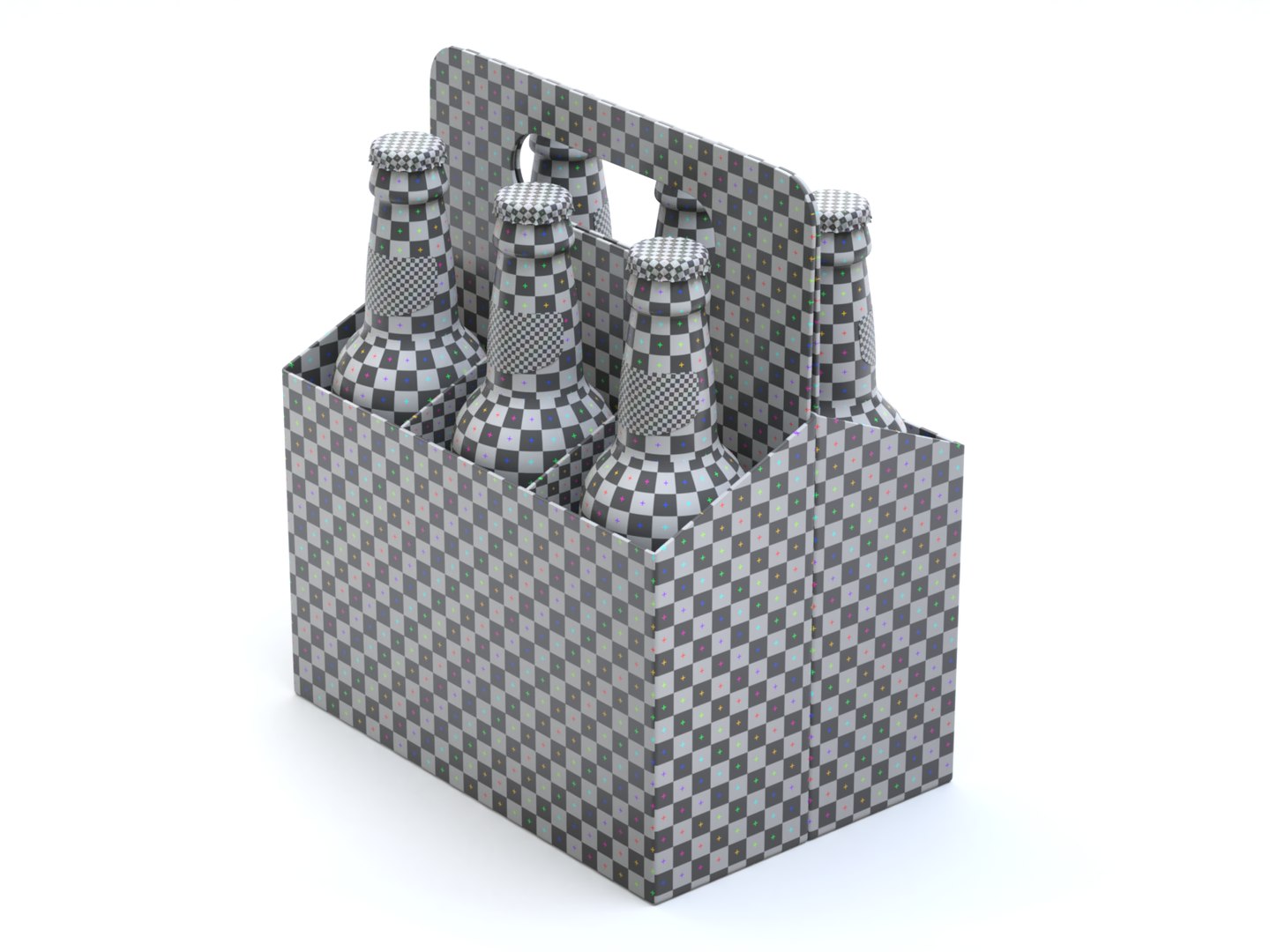 3D Beer Cardboard Pack Model - TurboSquid 1506921