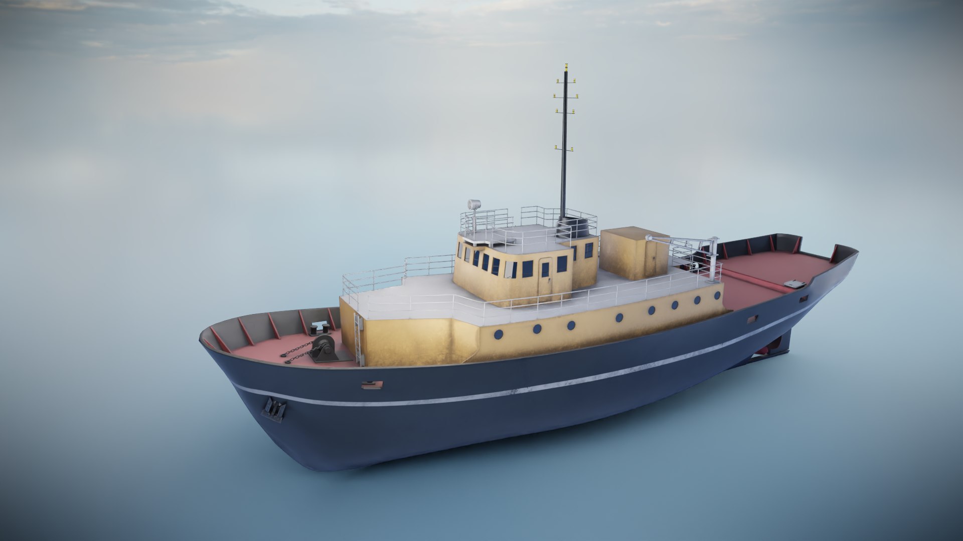 3D Industrial Ship - TurboSquid 2093661