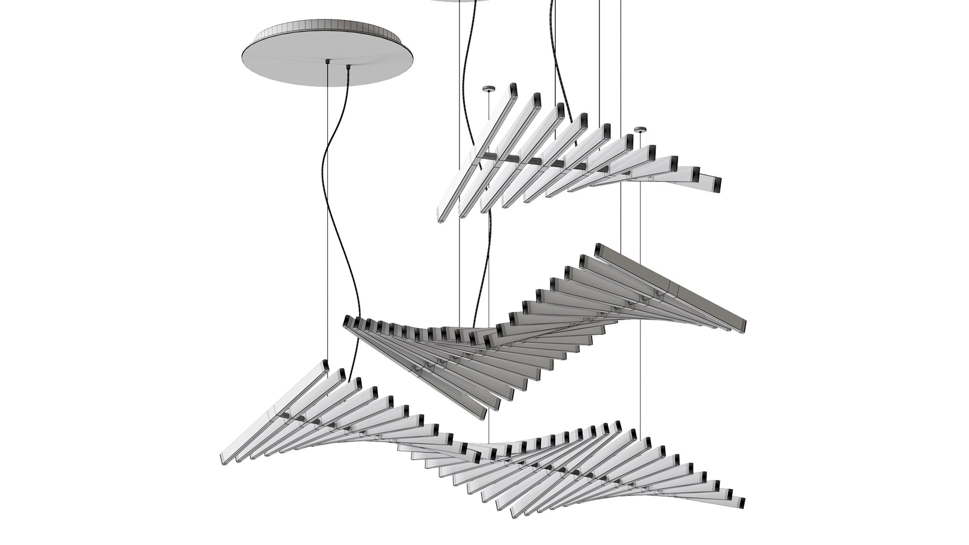 3D Rhythm By Vibia Pendant Lamp - TurboSquid 2106244
