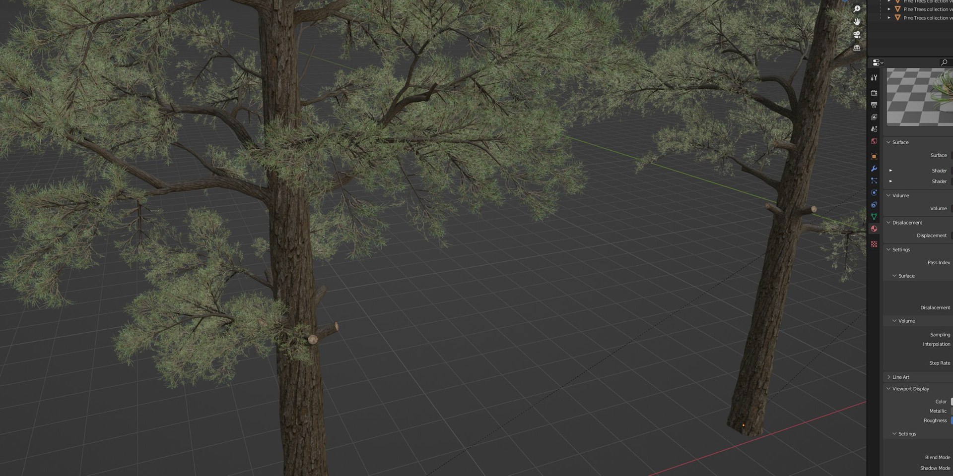 3D Pine Trees Collection Vol 245-Blender-3dmodel - TurboSquid 2214357