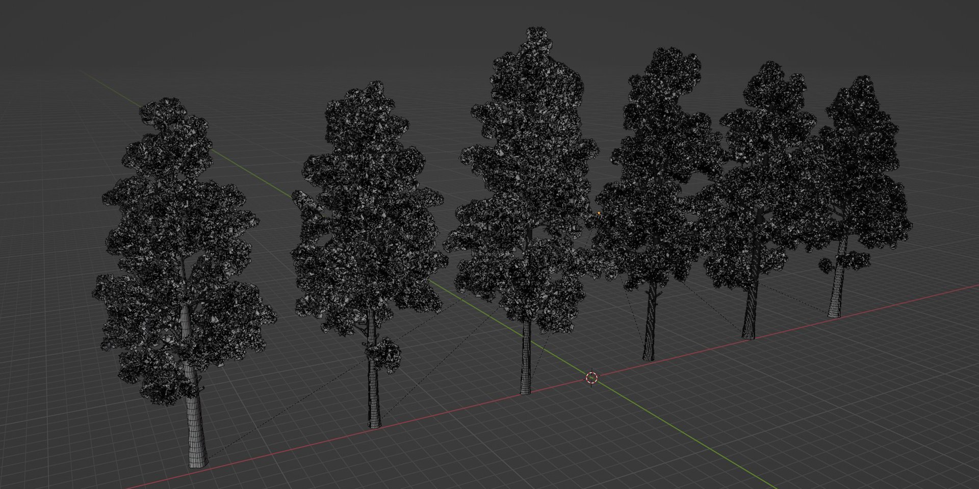 3D Pine Trees Collection Vol 245-Blender-3dmodel - TurboSquid 2214357