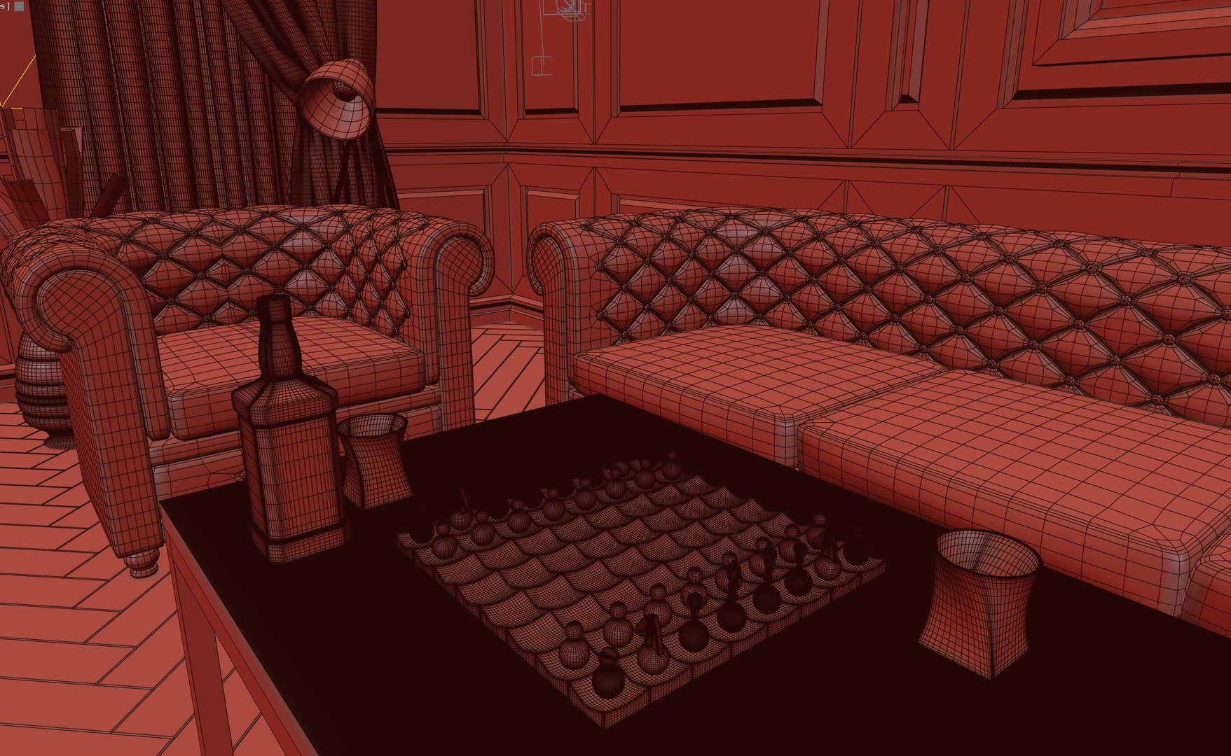 3D Model Executive Office Interior - TurboSquid 2516102