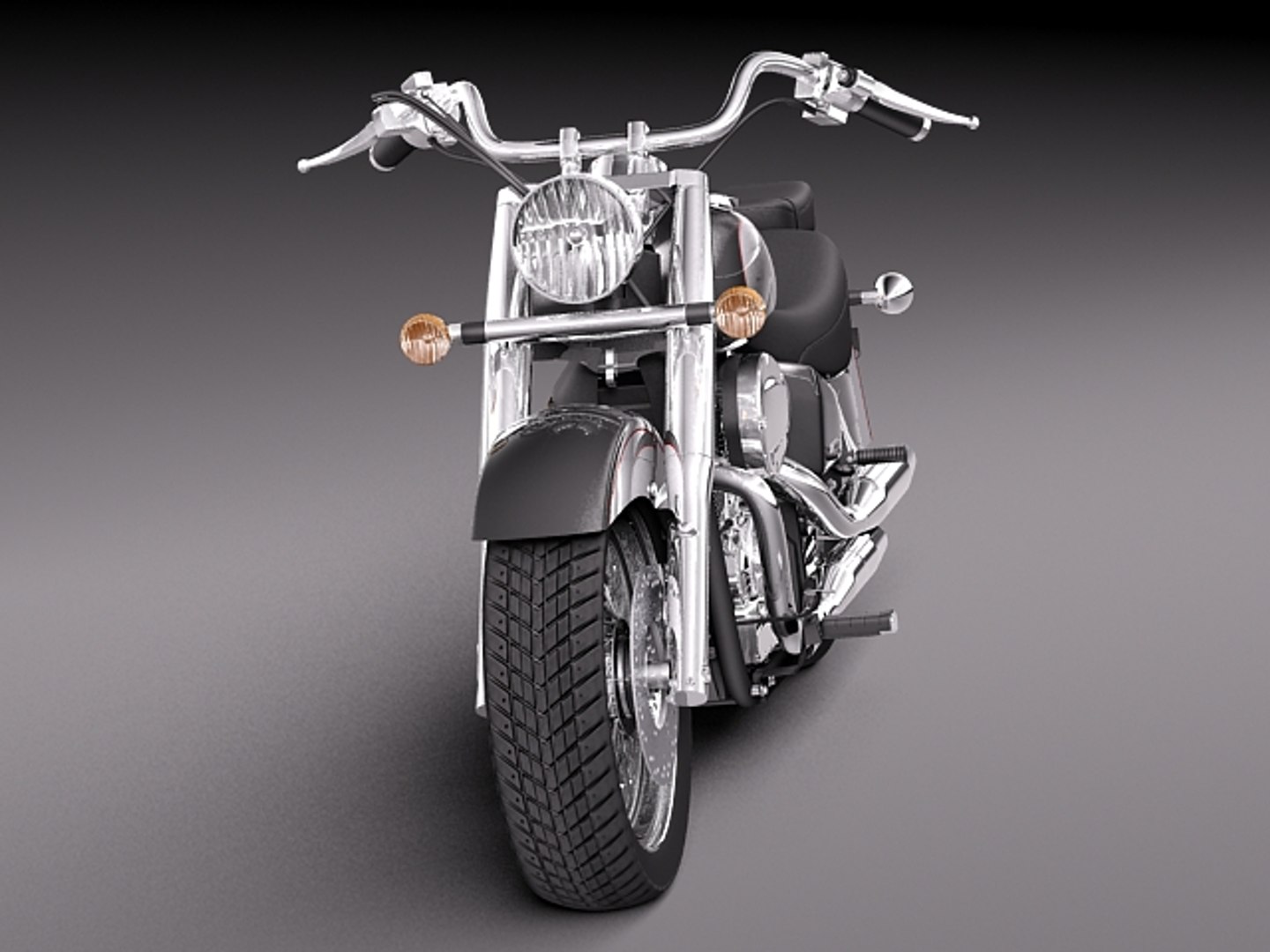 Honda Shadow Aero 2012 3d Model