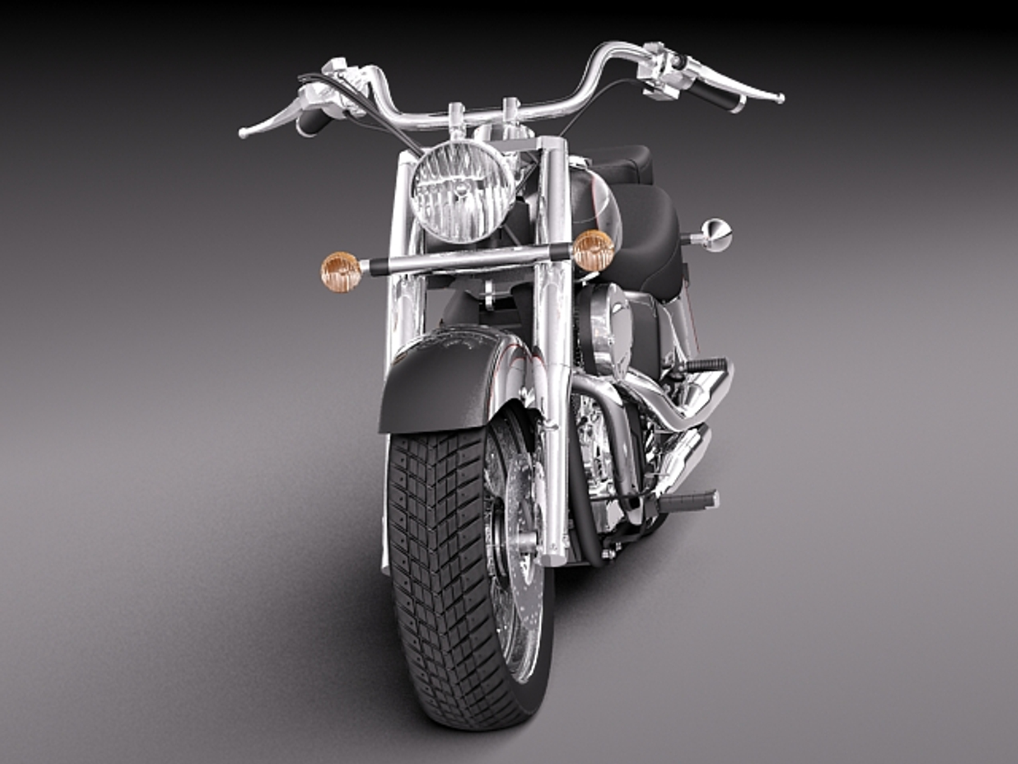 honda shadow aero 2012 3d model