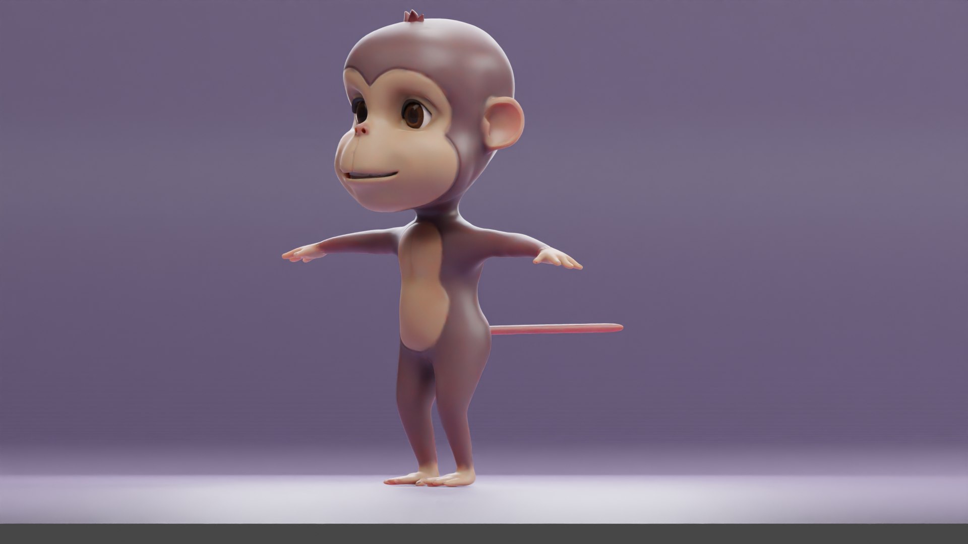 3D Cartoon Monkey Rigged and Animated model - TurboSquid 2159709