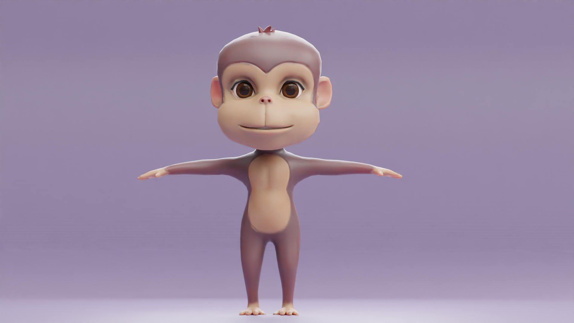 3D Cartoon Monkey Rigged and Animated model - TurboSquid 2159709