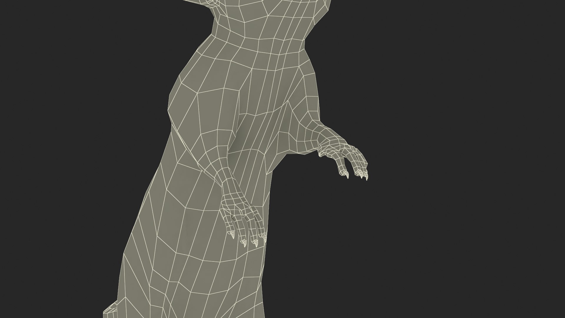 3D Realistic Lifelike Rodent Rat Standing - TurboSquid 2267788