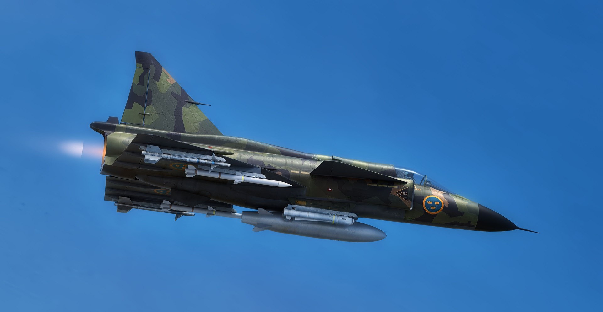 3D Saab 37 Viggen - Rigged - High Resolution Cocpit Model - TurboSquid ...