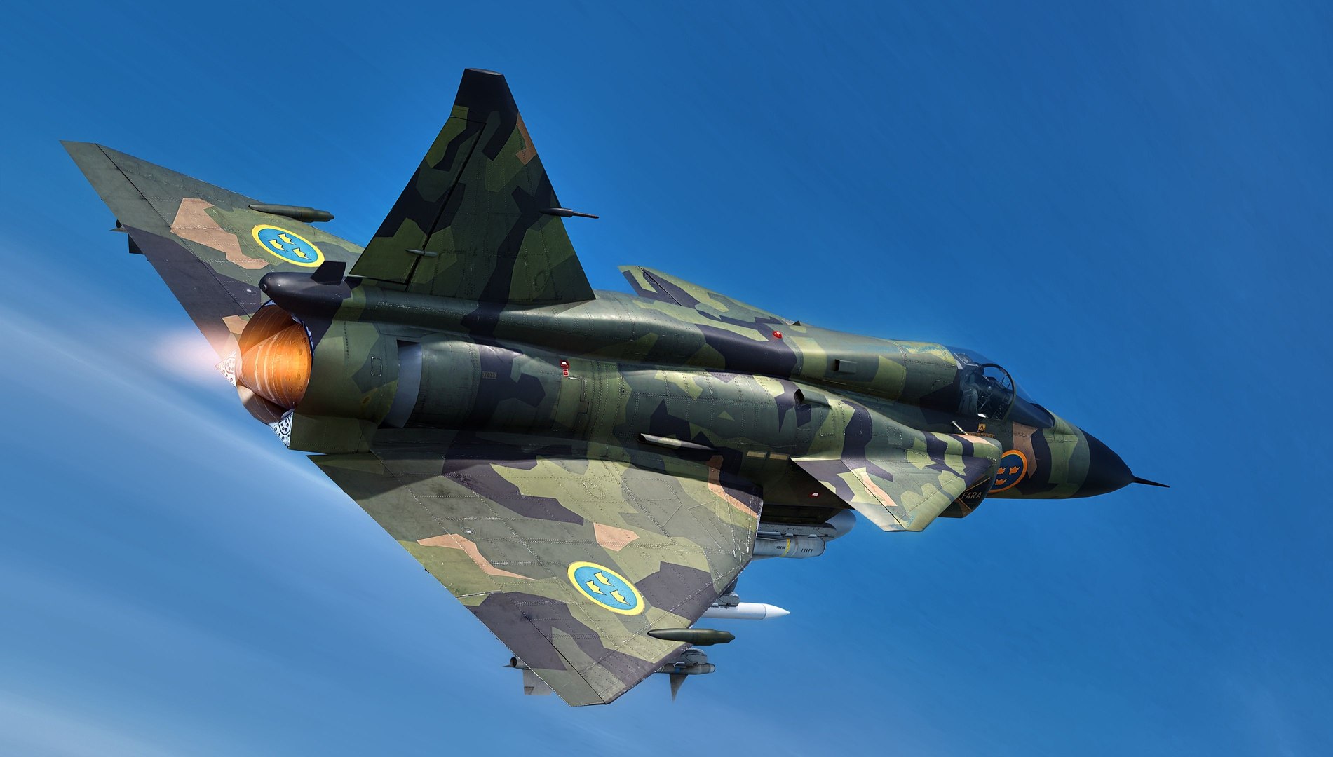 3D Saab 37 Viggen - Rigged - High Resolution Cocpit Model - TurboSquid ...