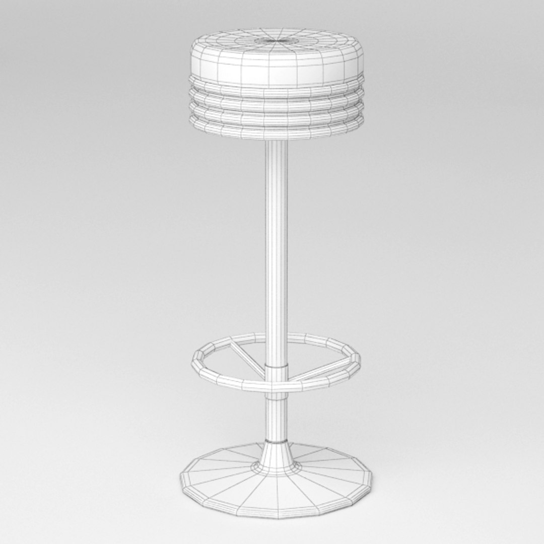 3d model bar stool