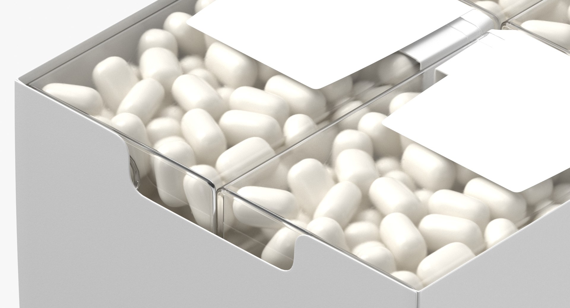 3D Tic Tacs Orange and White Full Blank and Generic Box model ...