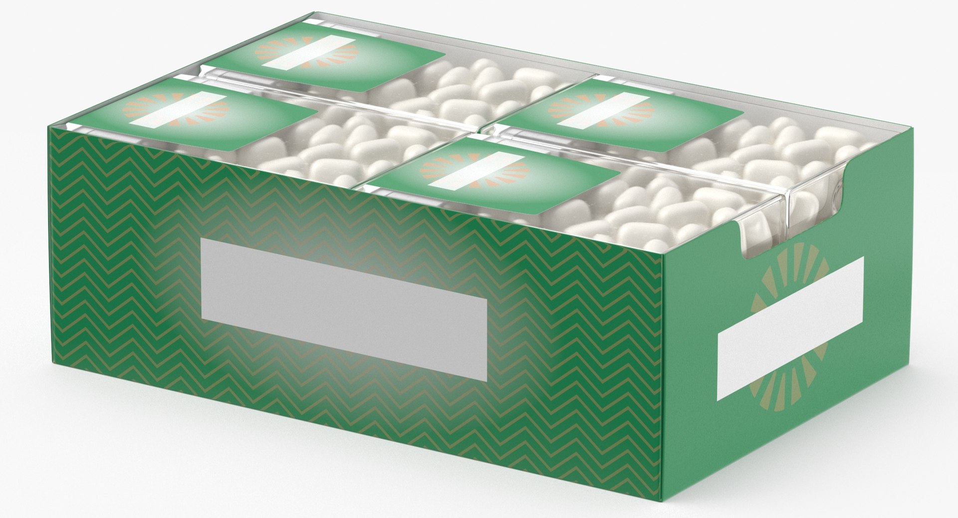 3D Tic Tacs Orange and White Full Blank and Generic Box model ...