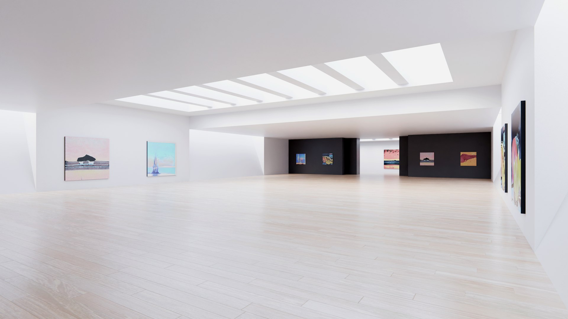 Art Museum Gallery Interior 6 3D model - TurboSquid 1750446