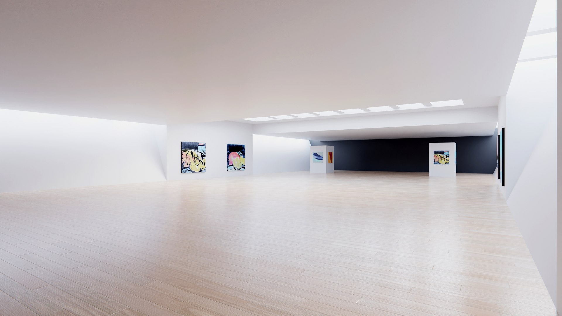 Art Museum Gallery Interior 6 3D model - TurboSquid 1750446