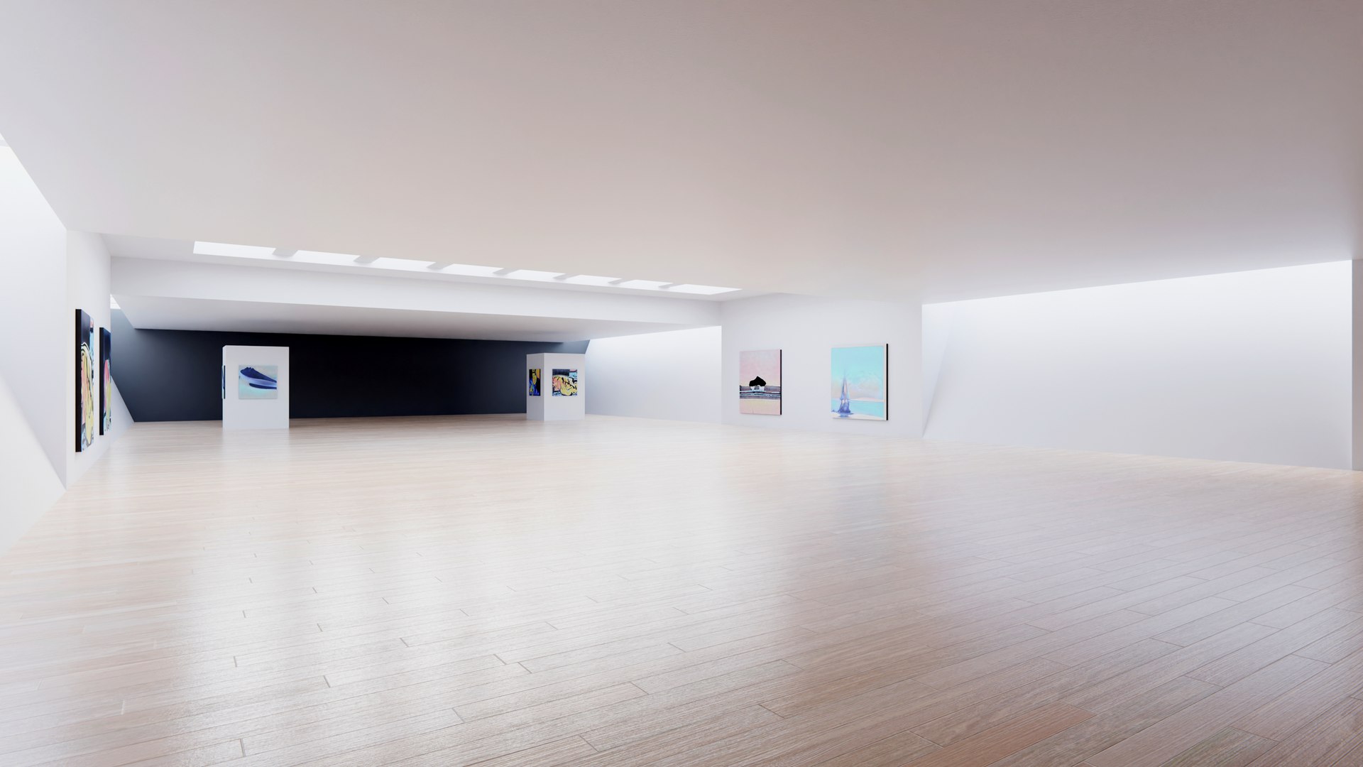 Art Museum Gallery Interior 6 3D model - TurboSquid 1750446