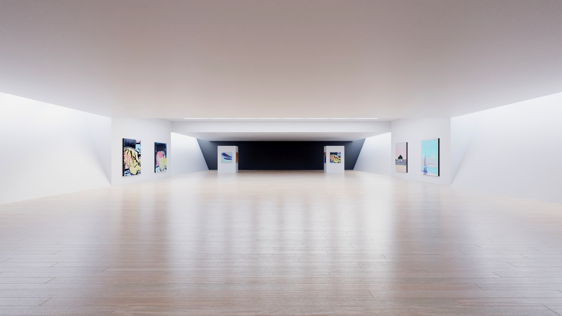 Art Museum Gallery Interior 6 3D model - TurboSquid 1750446