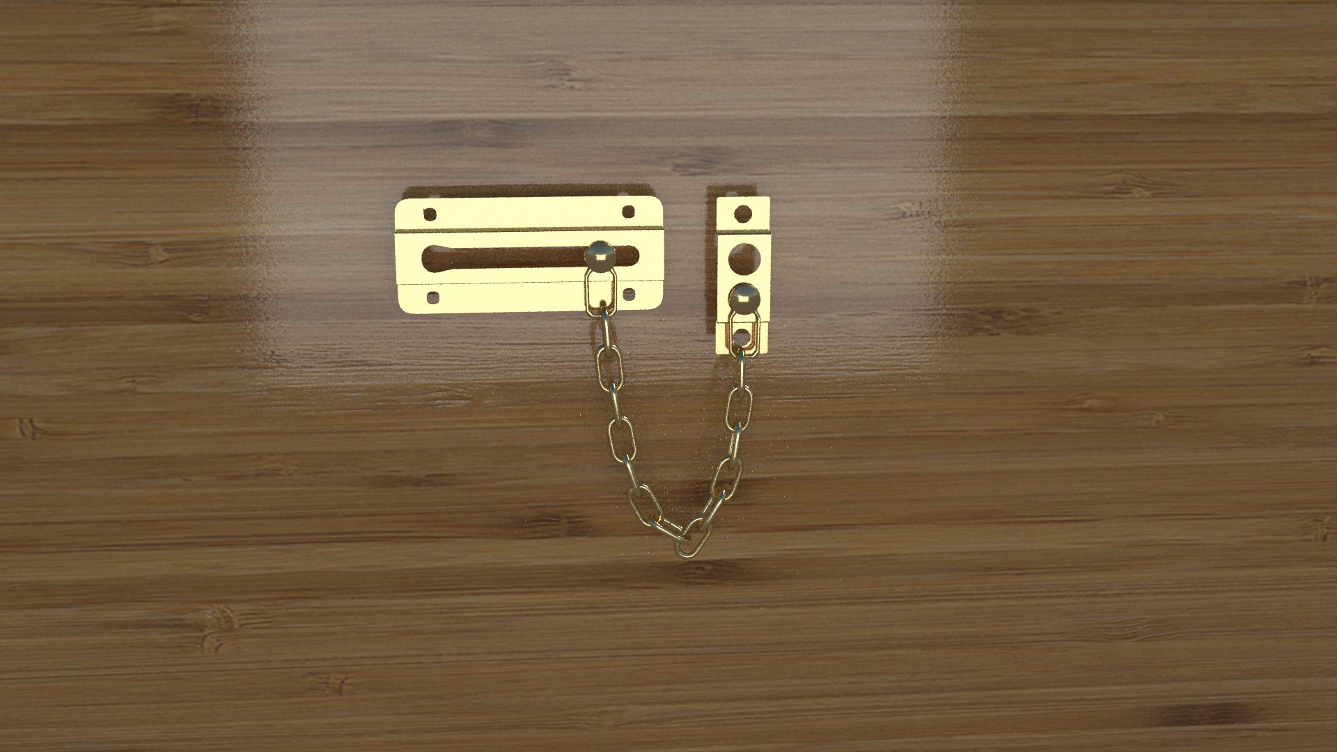 3d Door Chain Model