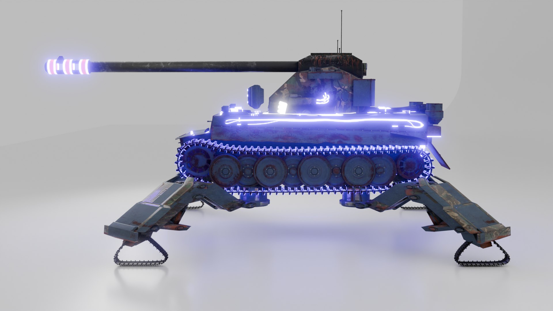 3D Sci Fi Tank - TurboSquid 2261476