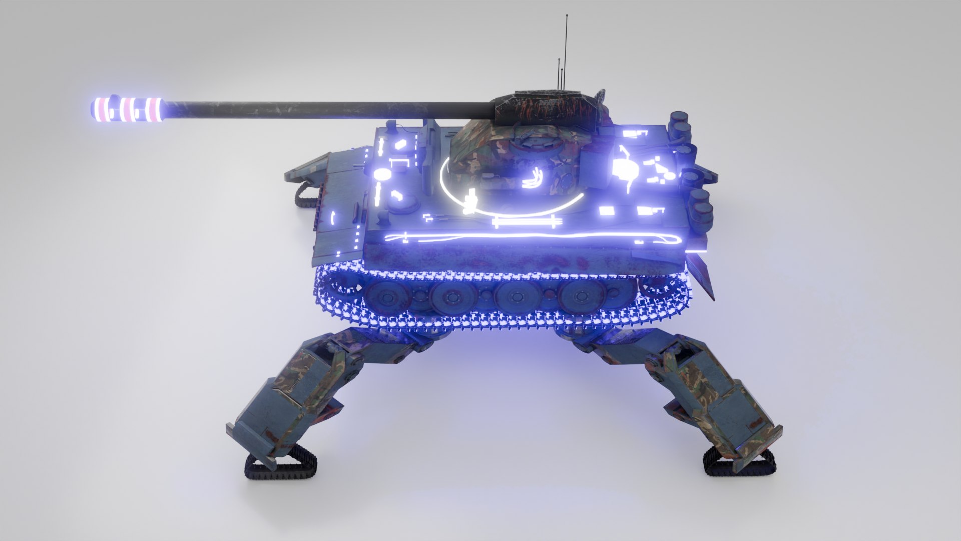3D Sci Fi Tank - TurboSquid 2261476