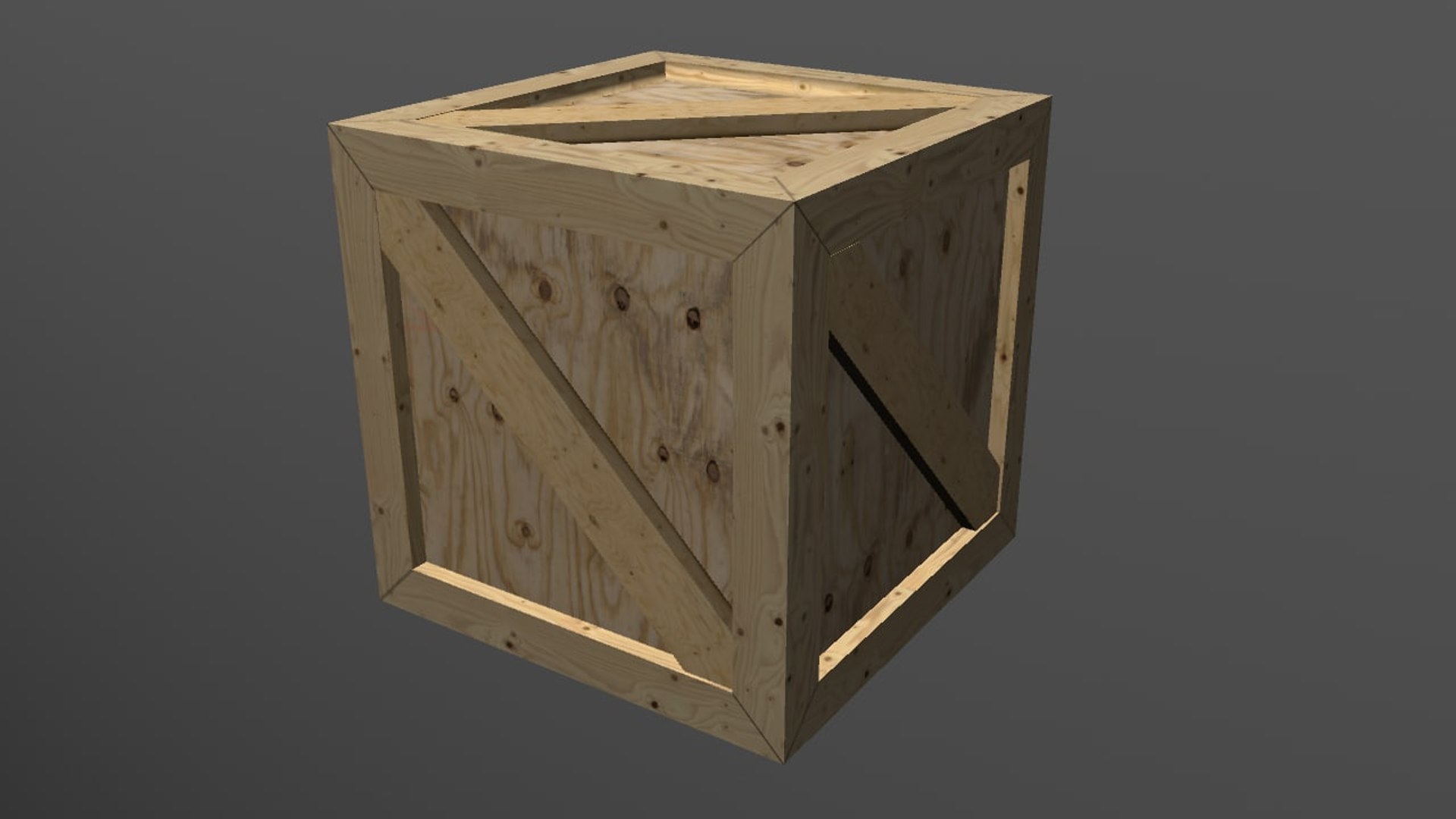 3d model crate