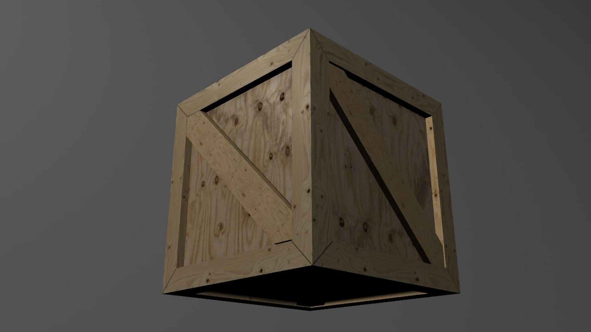 3d model crate