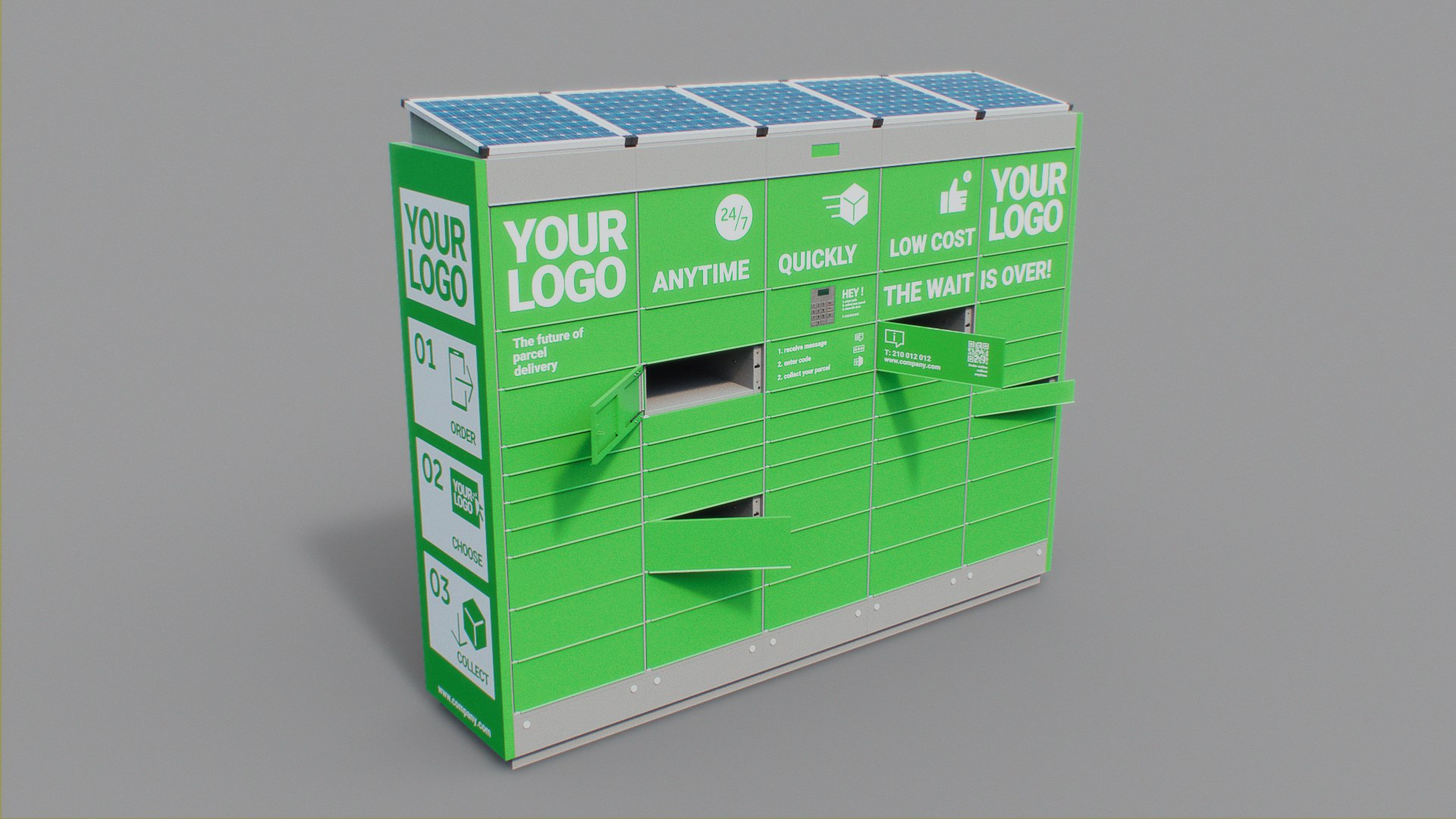 Parcel Locker 3D Model - TurboSquid 2011102