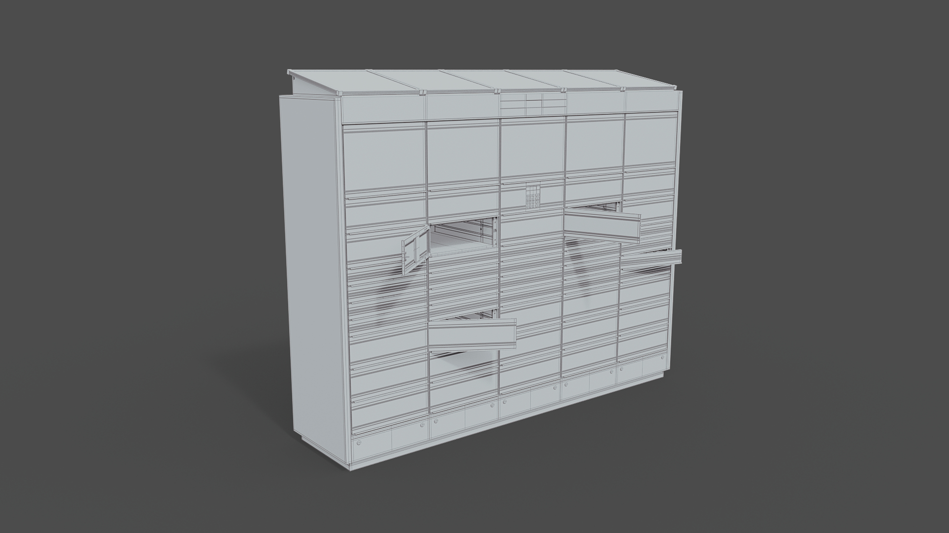 Parcel Locker 3D Model - TurboSquid 2011102