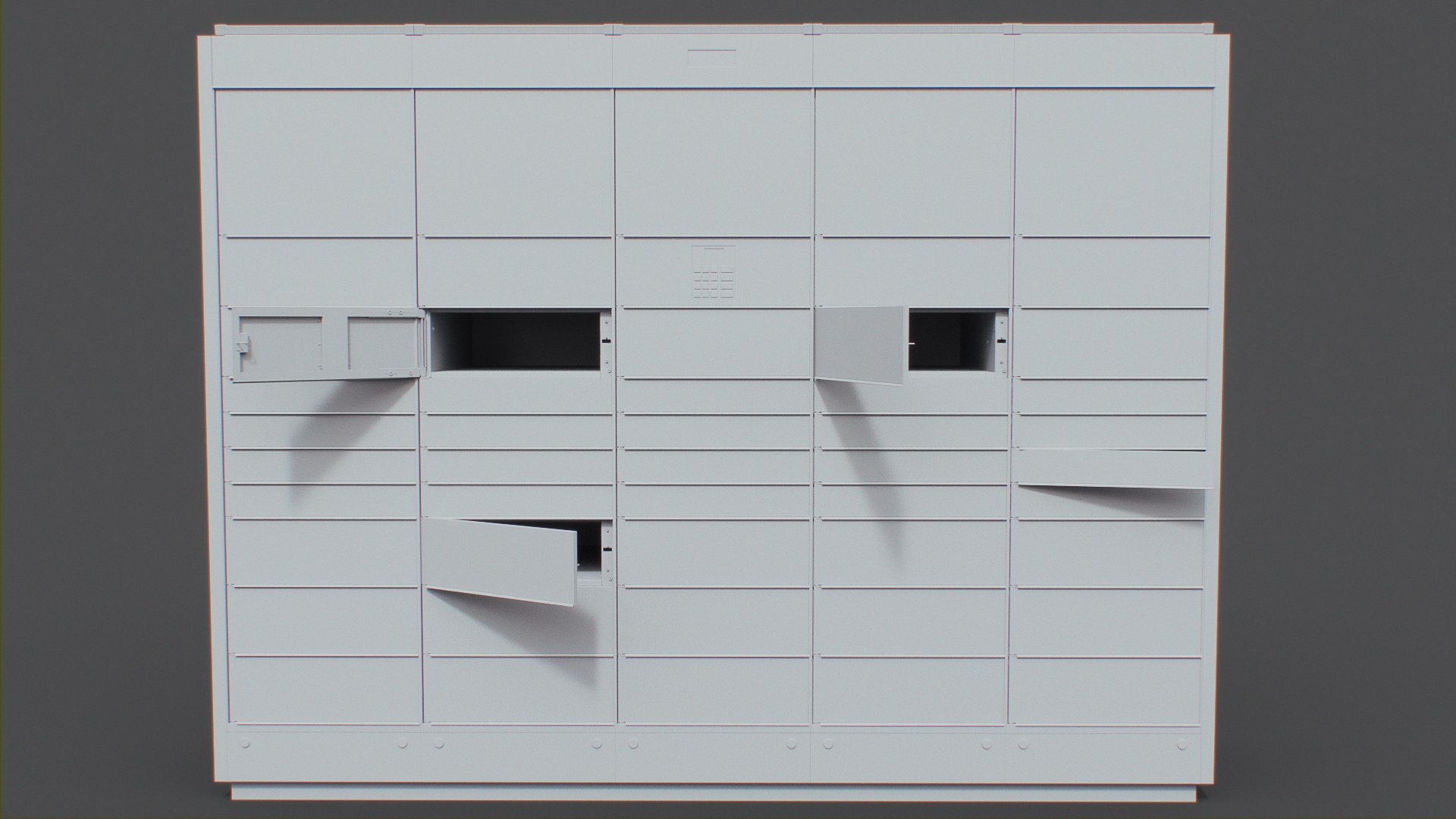 Parcel Locker 3D Model - TurboSquid 2011102