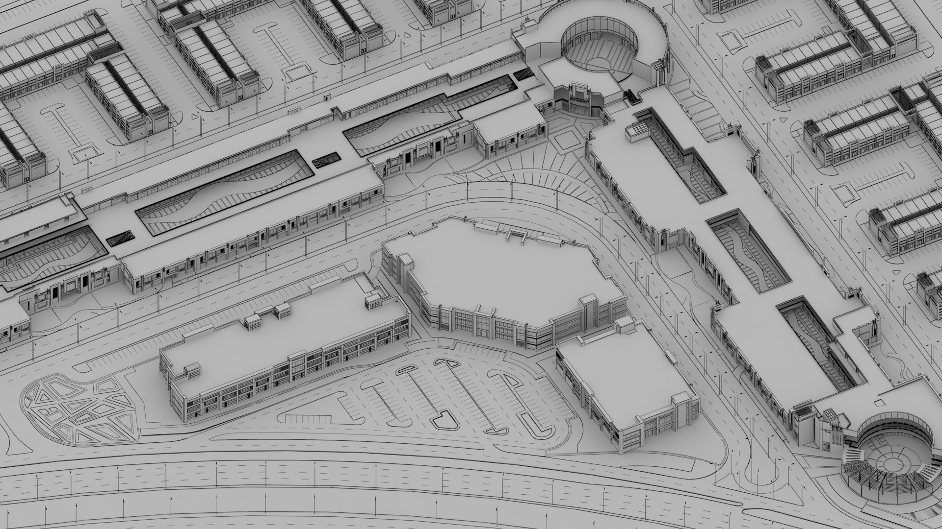 3D Model Plaza Mall - TurboSquid 1963493