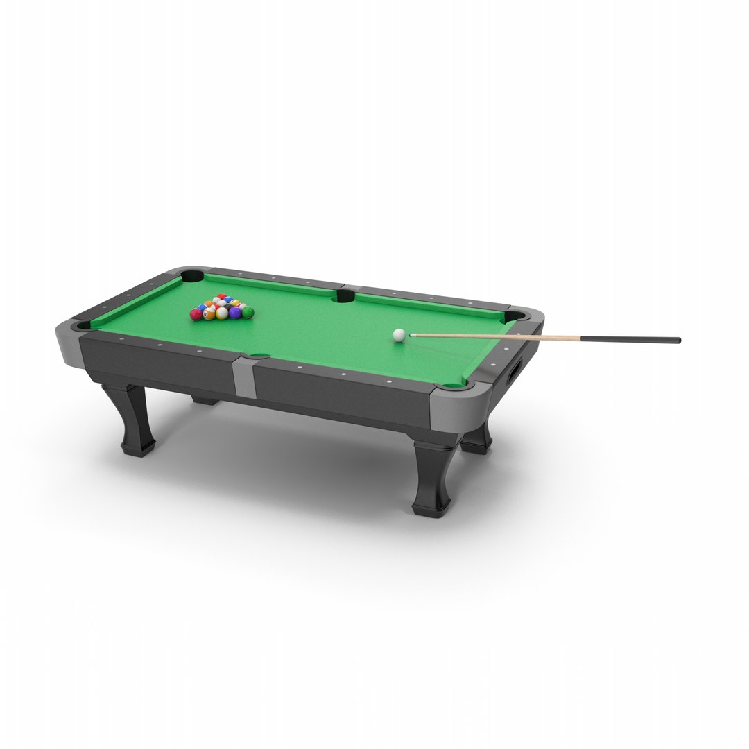 Snooker Billiard Table Set Model - TurboSquid 2188396