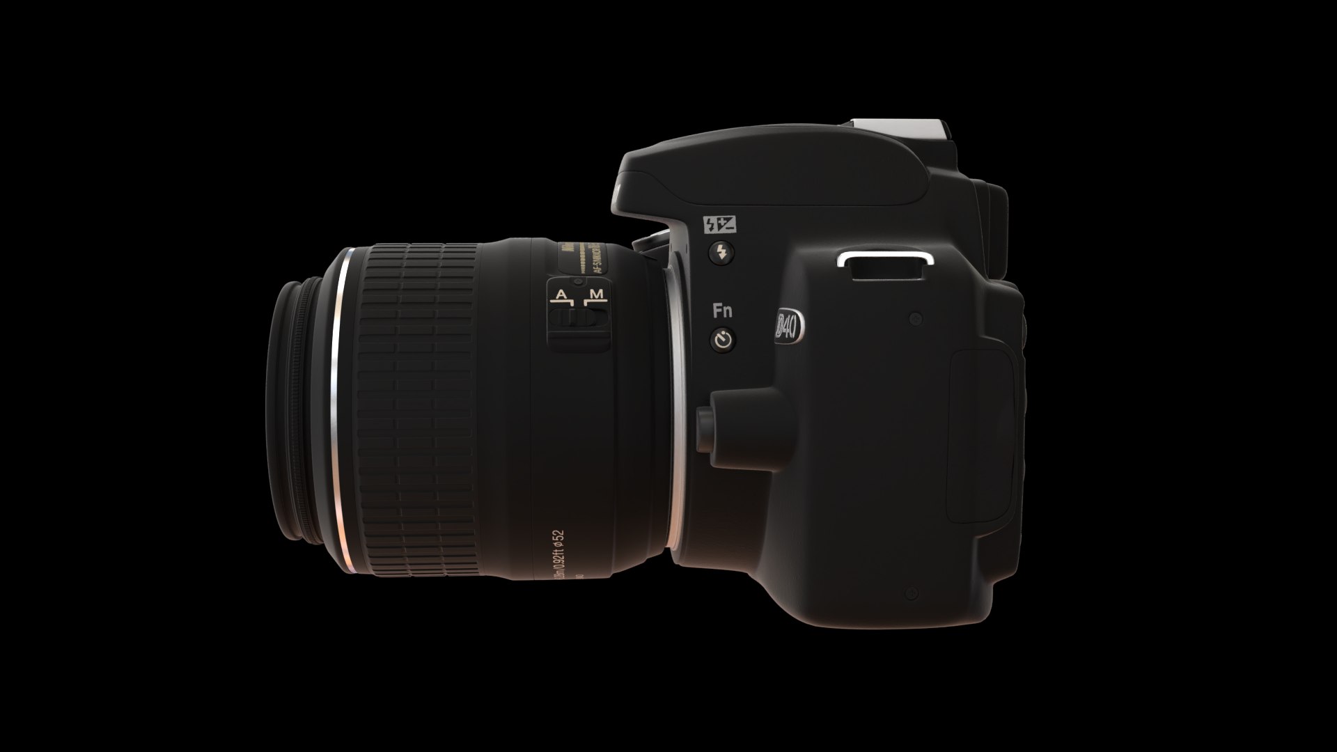 Nikon D40 3D Model - TurboSquid 1763488