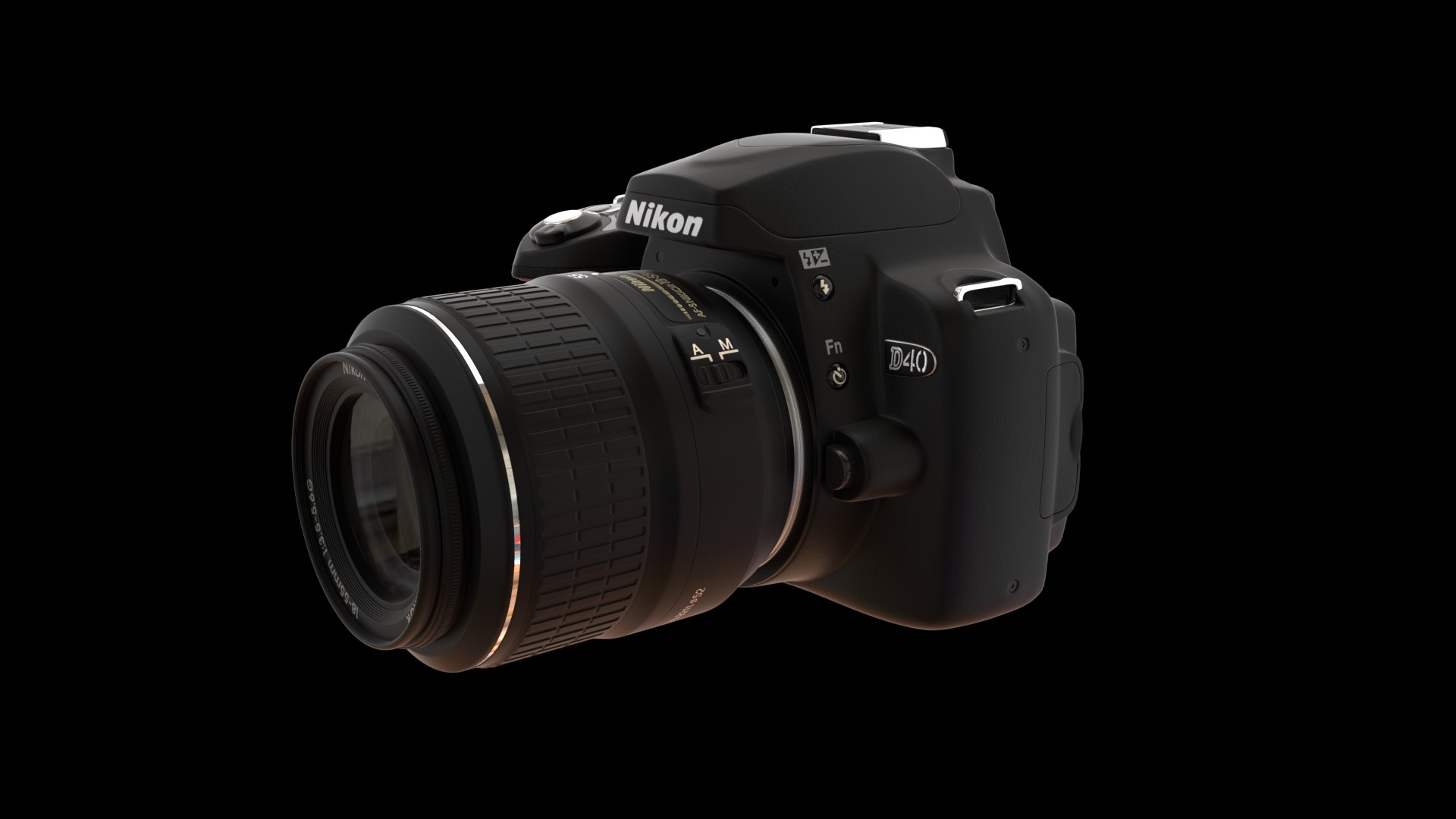 Nikon D40 3D Model - TurboSquid 1763488