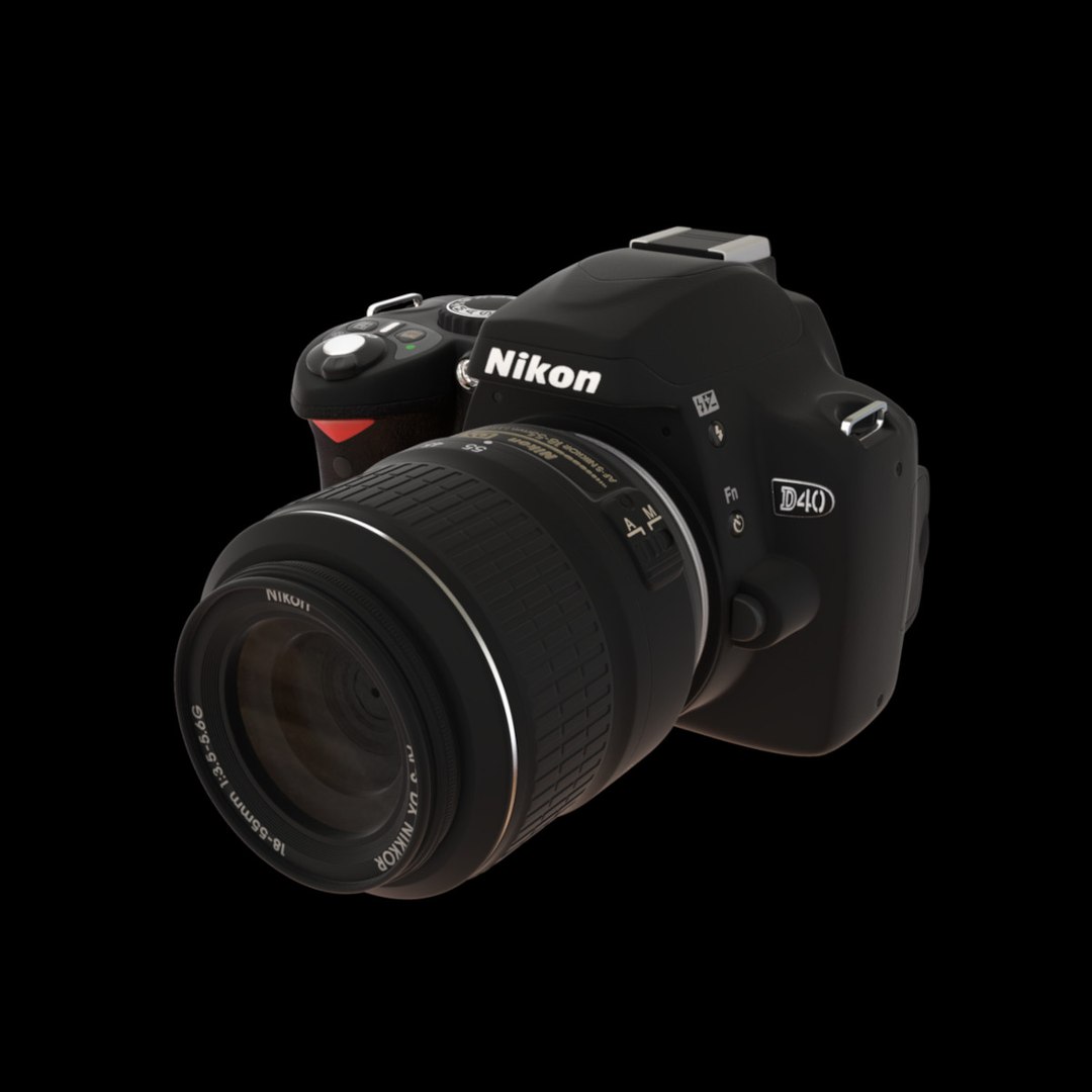 Nikon D40 3D Model - TurboSquid 1763488