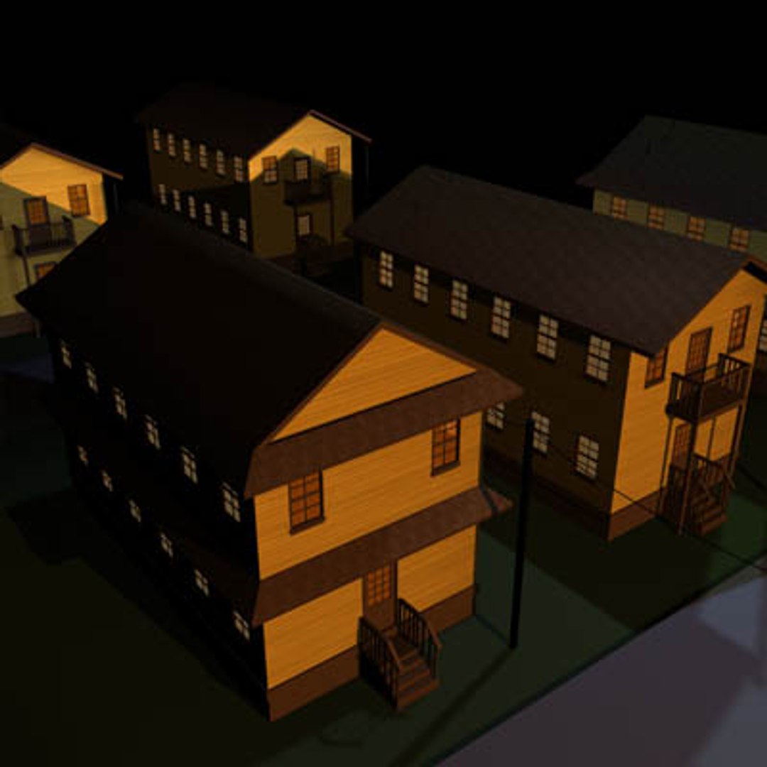 military barracks 01 buildings 3d model