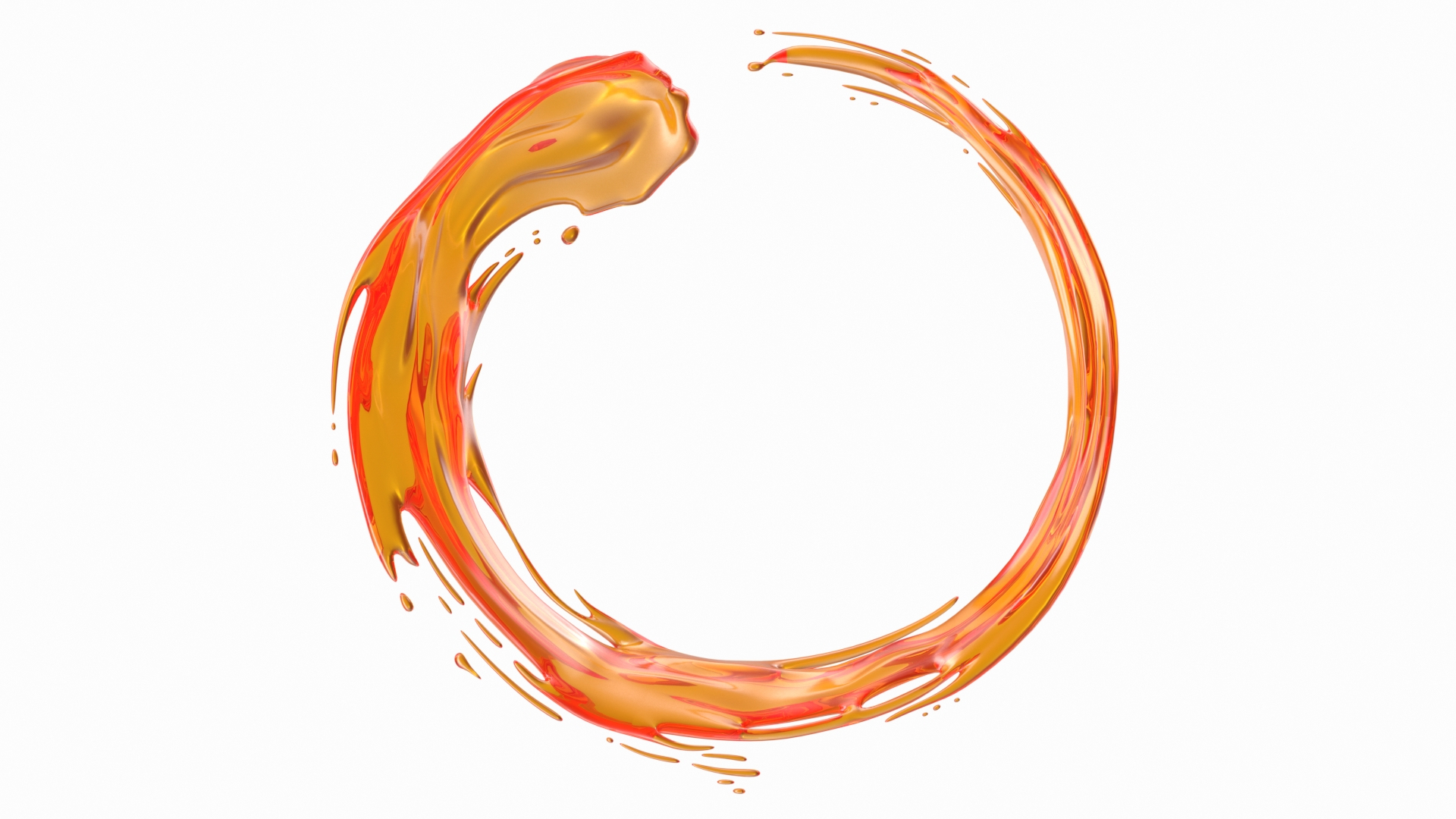 3D Red Liquid Circle Splash - TurboSquid 1856474