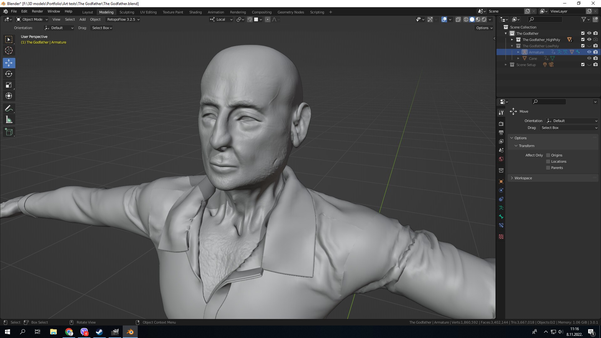The Godfather 3D - TurboSquid 1998110
