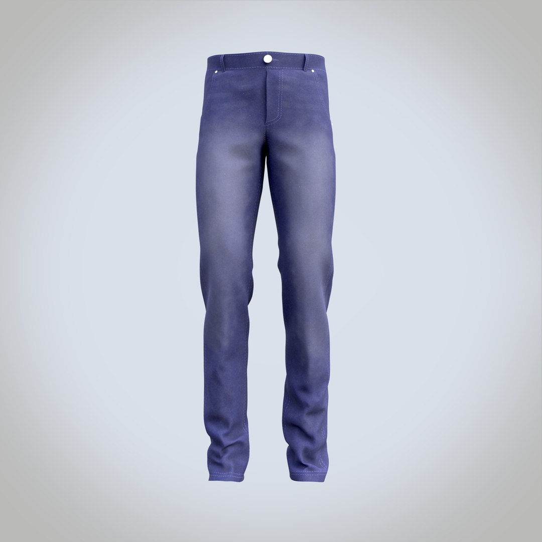 Male Denim Pants Model - TurboSquid 1429303