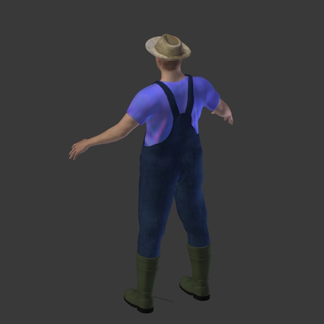 3D farmer working model - TurboSquid 1425950
