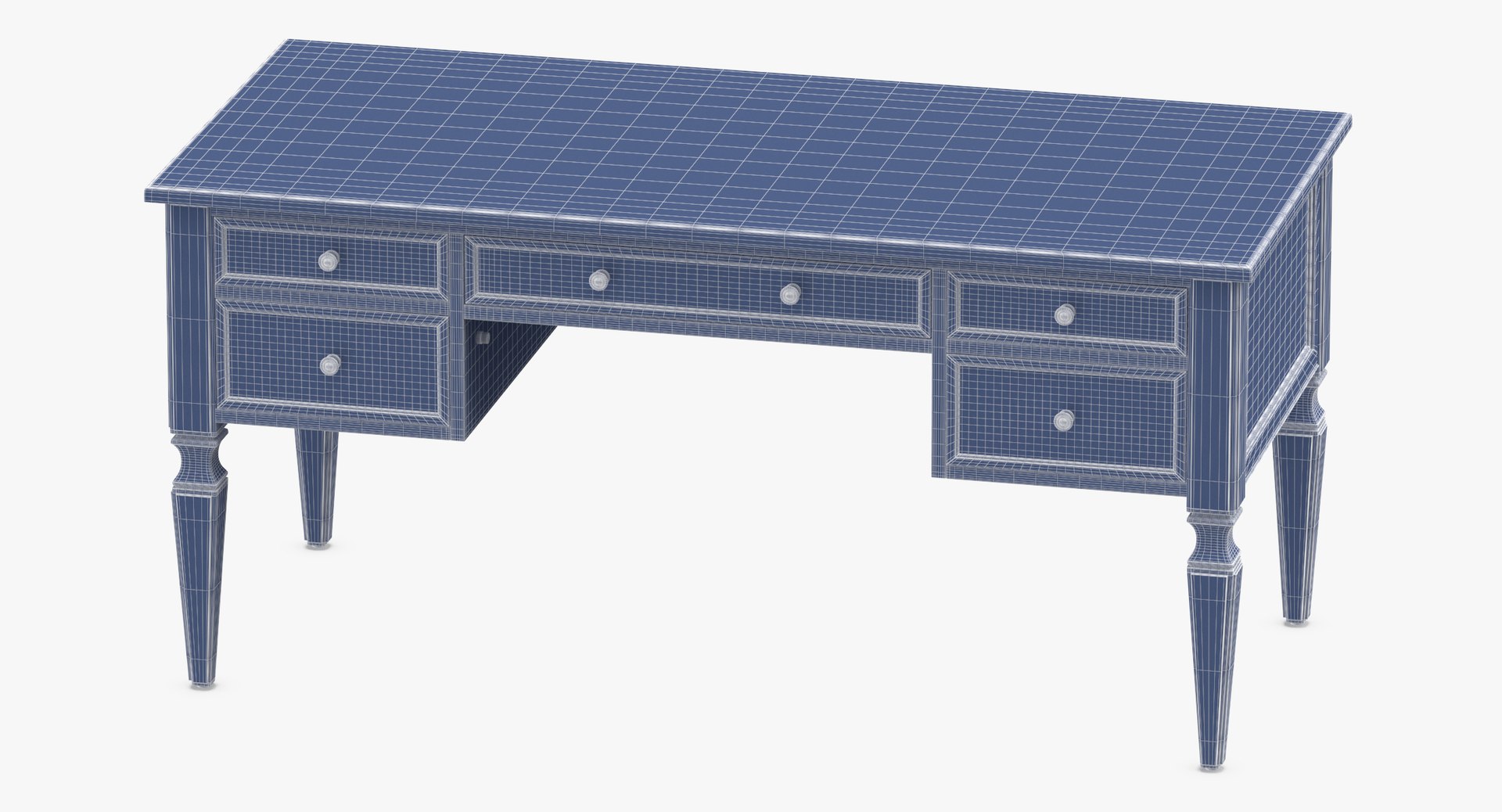 3D traditional desk - TurboSquid 1253547