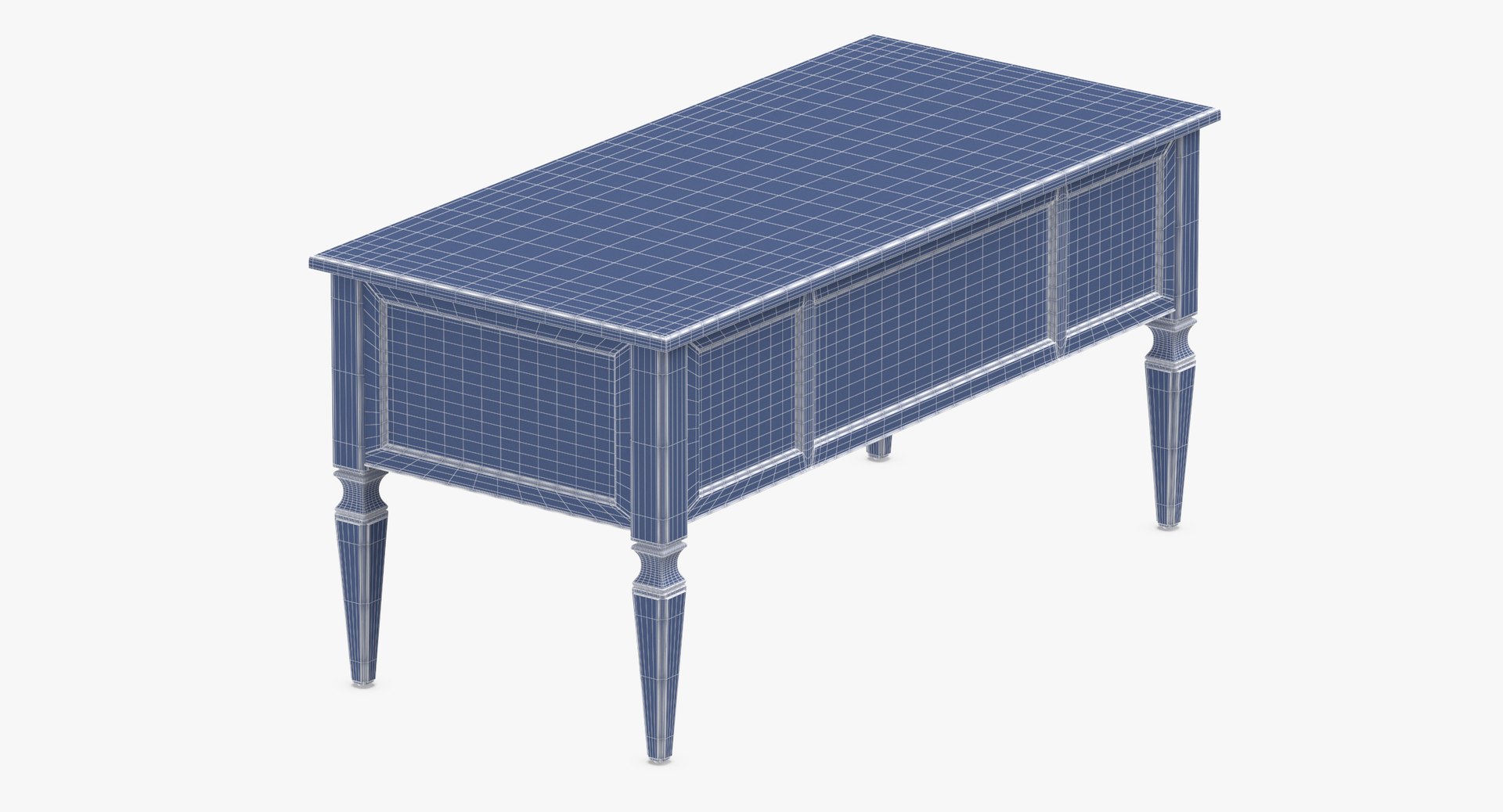 3D traditional desk - TurboSquid 1253547