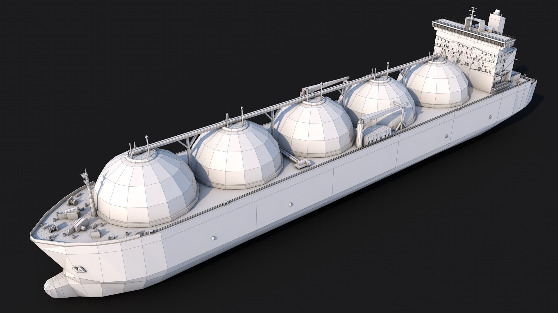 Gas Carrier Tanker Ship 3D Model - TurboSquid 2215596