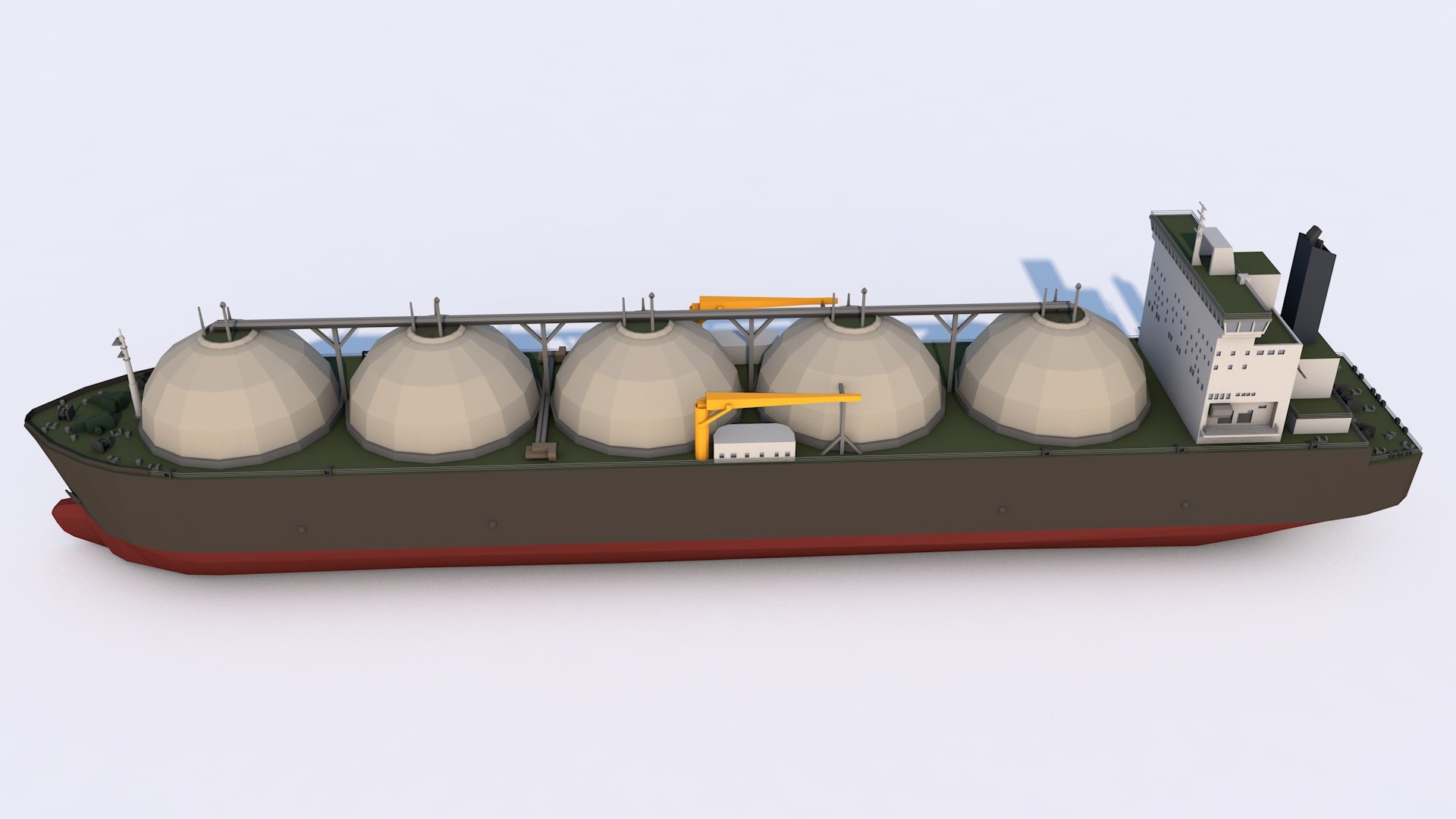 Gas Carrier Tanker Ship 3D Model - TurboSquid 2215596